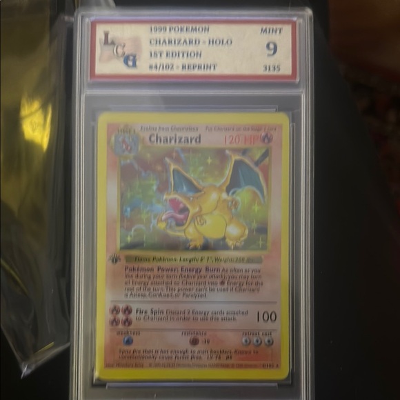 Pokemon | Games | Pokemon Charizard Card Yellow And Blue | Poshmark